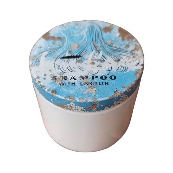 Vintage | Accents | Vintage 95s White Blue Luster Cream Shampoo With ...